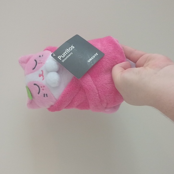 uncute | Toys | Uncute Strawberry Purrito Plush | Poshmark